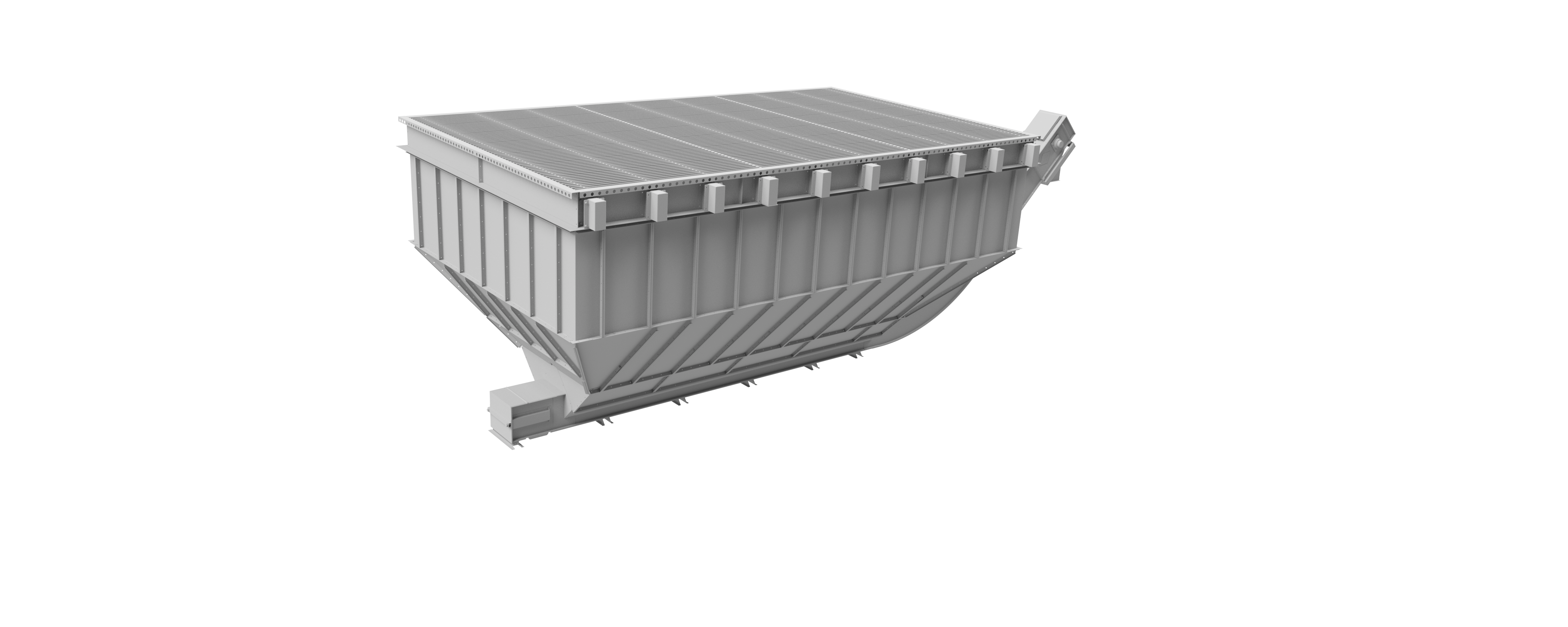 New Grain pit with drive-proof or tread-proof grate